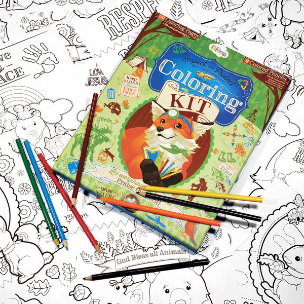 exploring nature coloring pages